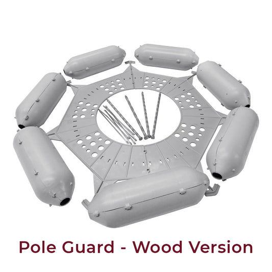 Utility Pole Guards Prevent Squirrel Access to Power Lines